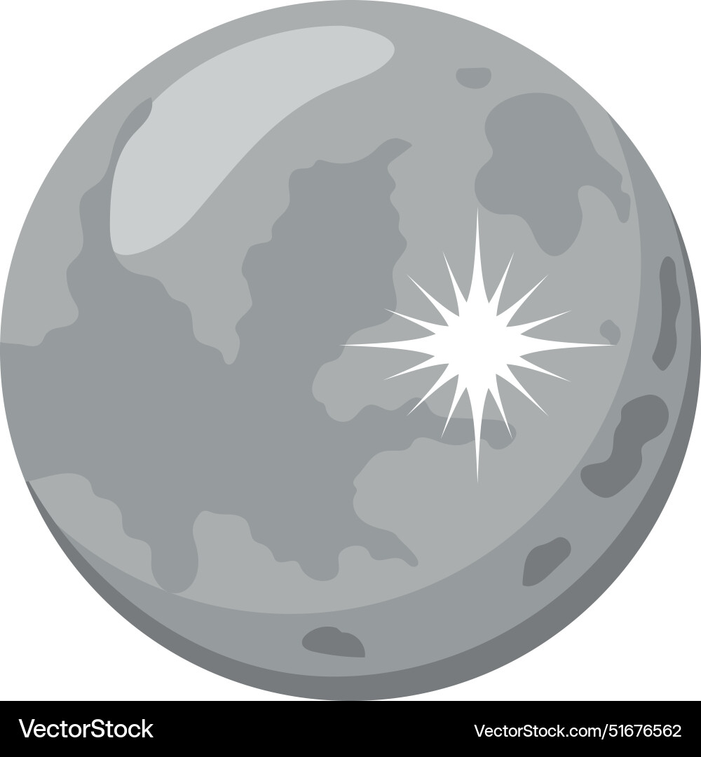 Full moon phase astronomy Royalty Free Vector Image
