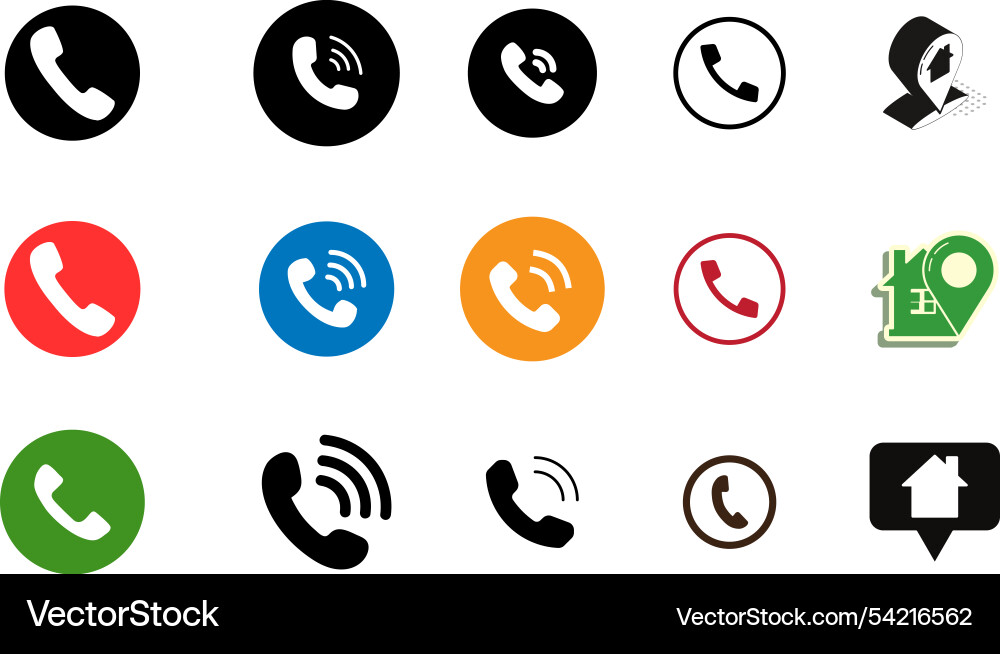 Mobile apps icon set Royalty Free Vector Image