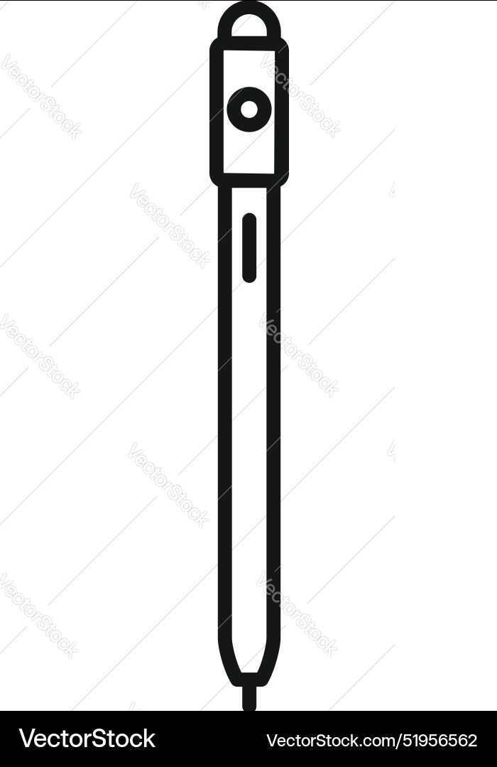 Stylus pen for touch screen devices icon showing Vector Image