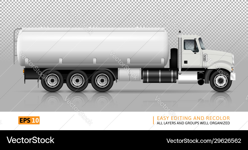 Tanker truck Royalty Free Vector Image - VectorStock