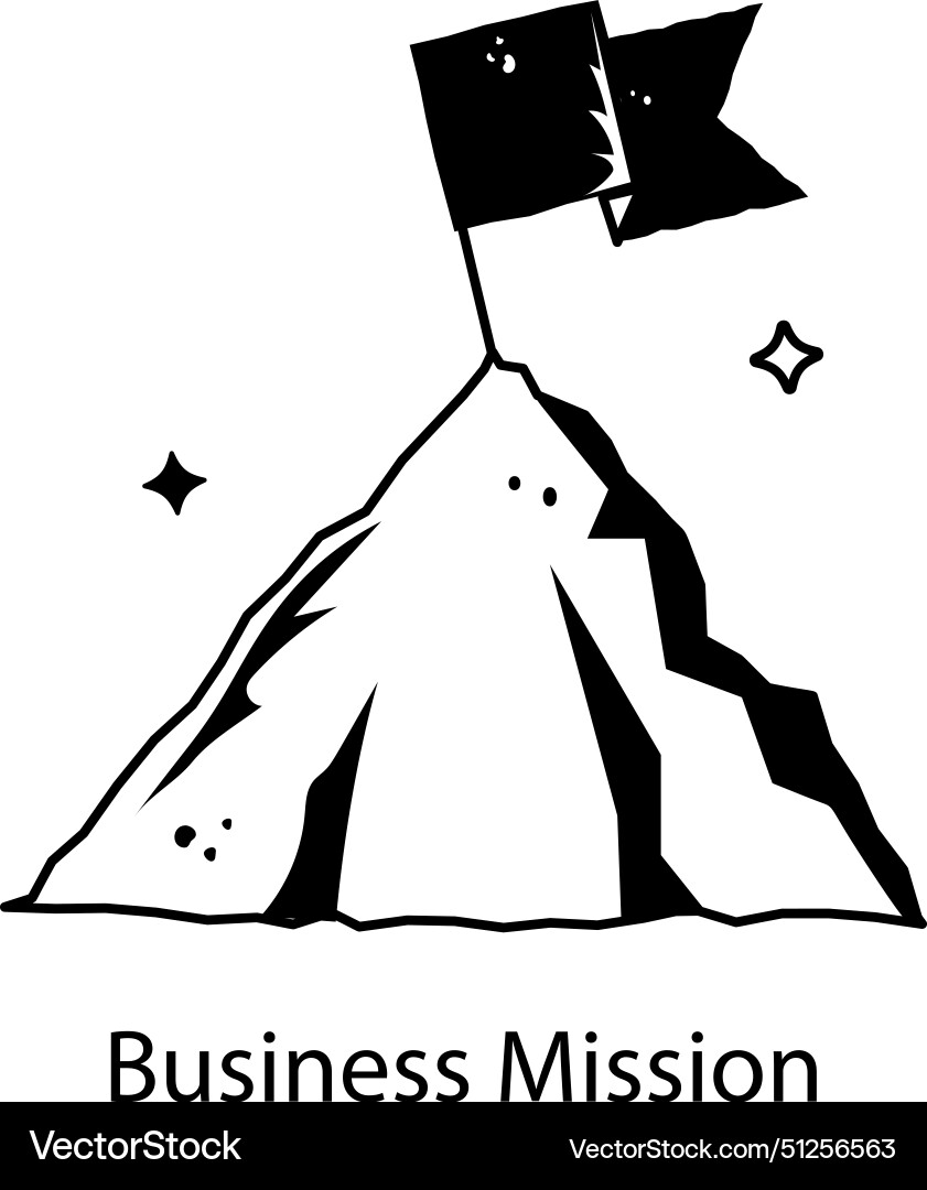 Business mission Royalty Free Vector Image - VectorStock