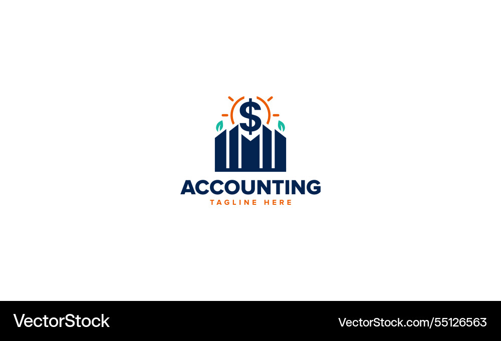 Finance logo design template Royalty Free Vector Image