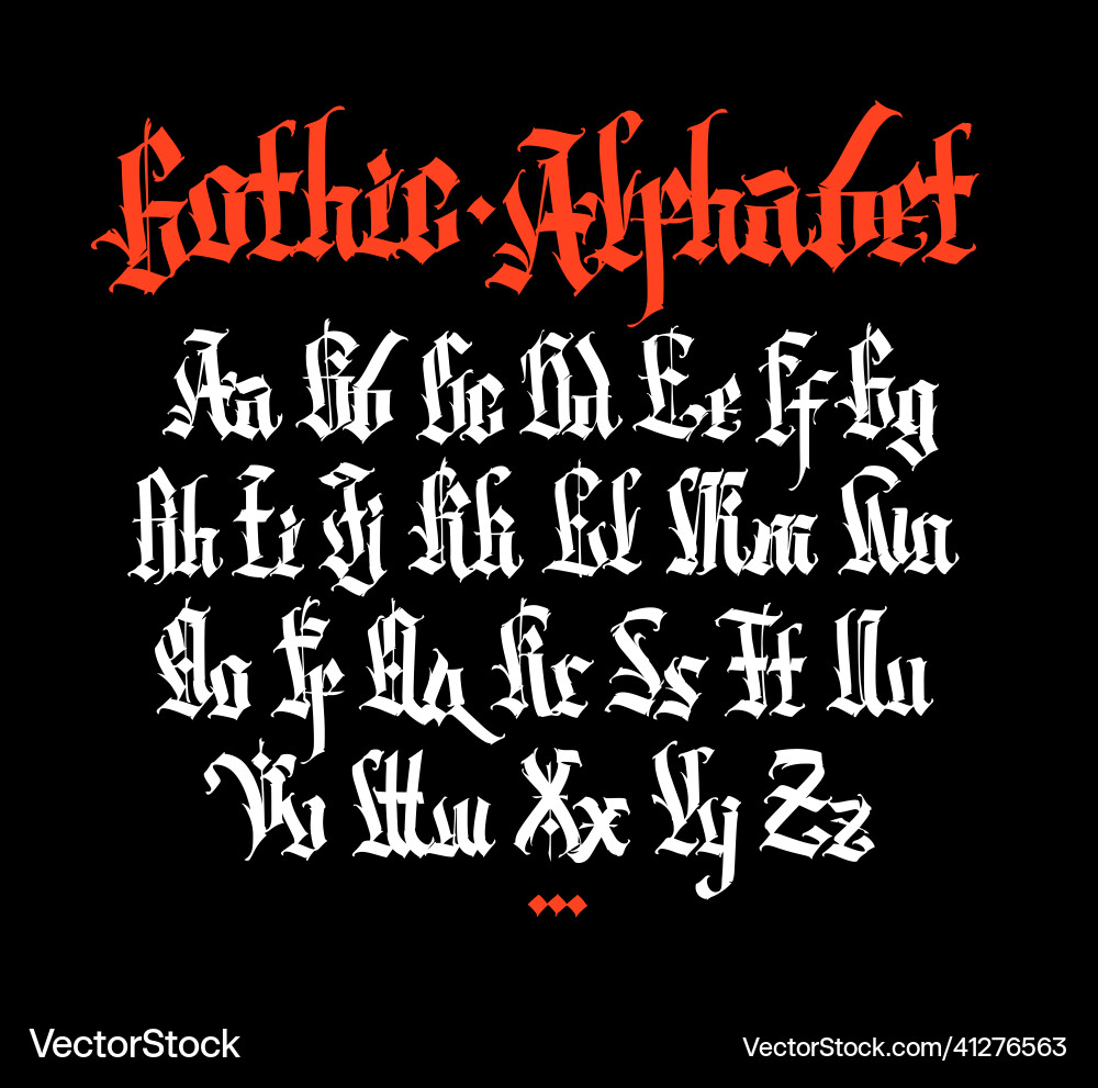 Gothic Old English Letters