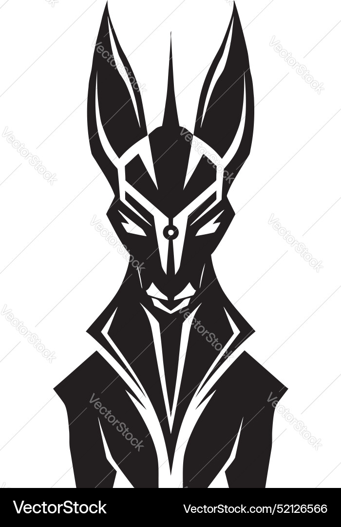 Abstract defender an anubis graphic soulful Vector Image