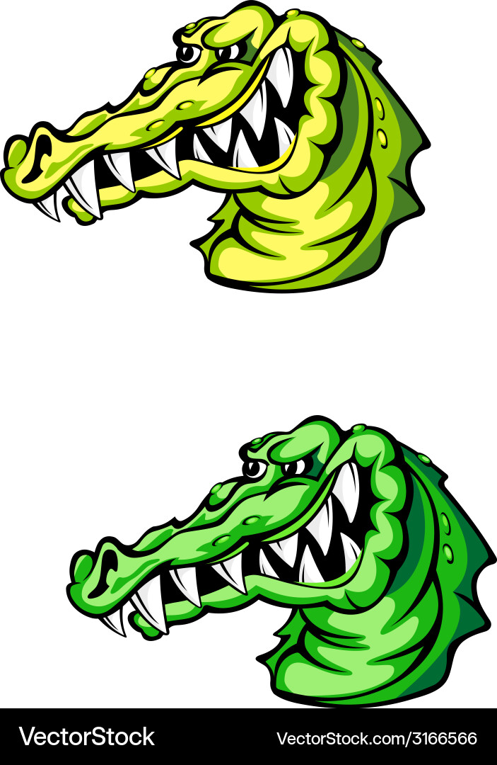 Angry crocodile Royalty Free Vector Image - VectorStock