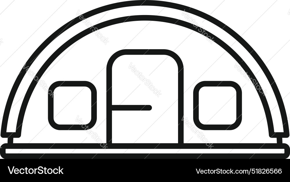 Hangar building for aircraft storage Royalty Free Vector