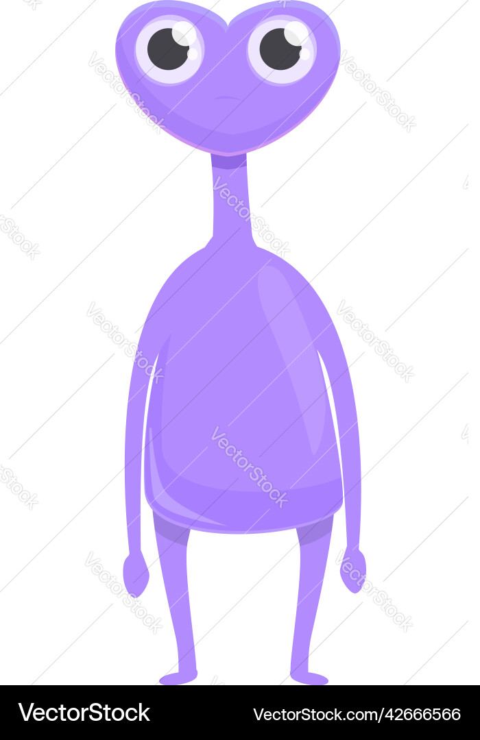 Martian alien icon cartoon space ufo Royalty Free Vector