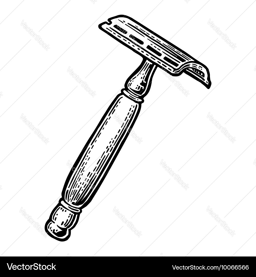 Vintage Razor Shaver Royalty Free Vector Image