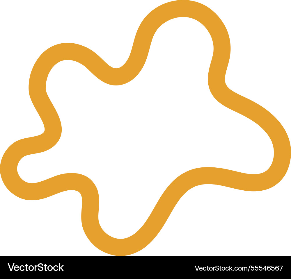 Abstract shapes organic star artistic freeform Vector Image