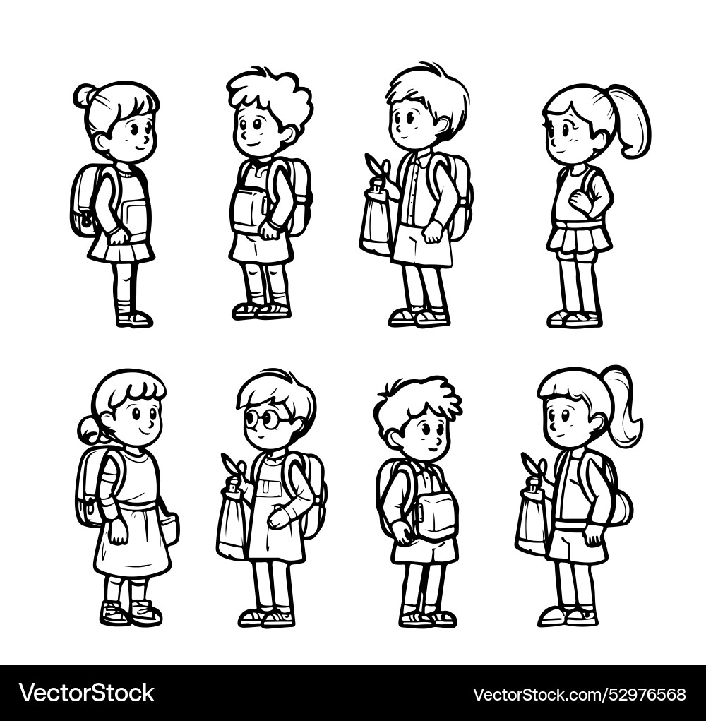 Back to school or first day at concept Royalty Free Vector