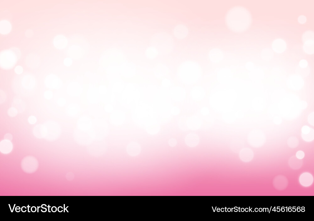 Pink valentine bokeh soft light background Vector Image