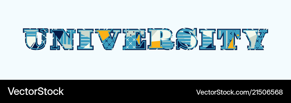 University concept word art Royalty Free Vector Image