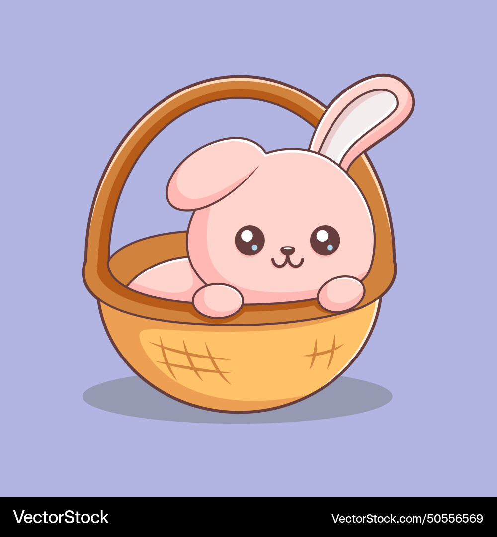 Cute bunny character design Royalty Free Vector Image