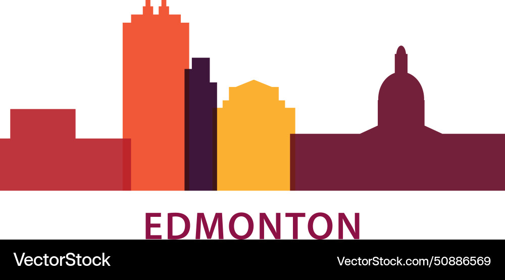 Edmonton banner Royalty Free Vector Image - VectorStock