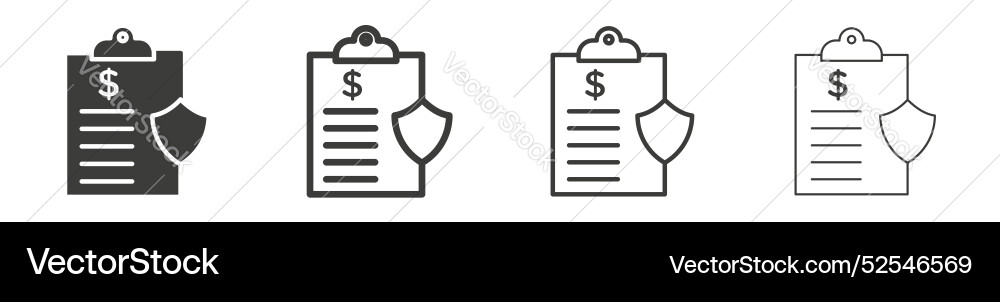 Penalty icon set on white background Royalty Free Vector