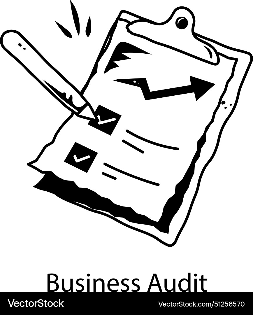 Business audit Royalty Free Vector Image - VectorStock