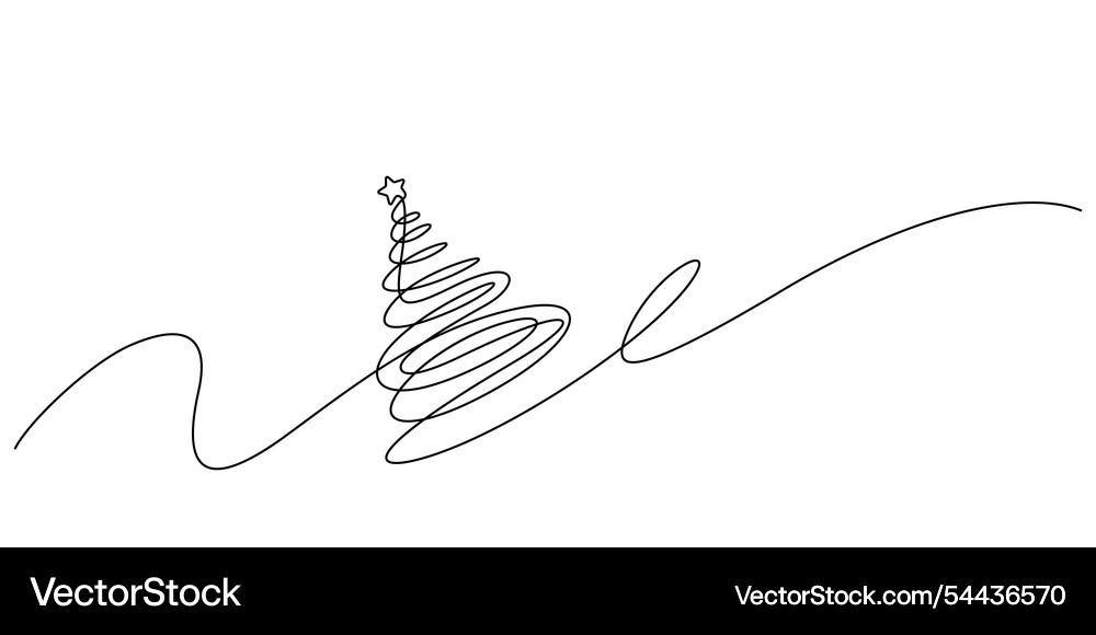 One Line Drawing Christmas Vector Images (over 2,900)