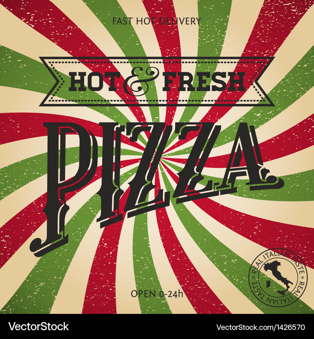 Italian Pizza Restaurant Royalty Free Vector Image