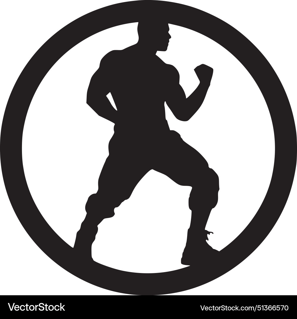 Mma - minimalist and simple silhouette Royalty Free Vector