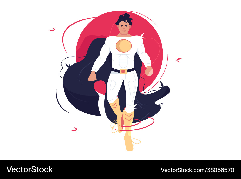 Super hero vaccine saver character Royalty Free Vector Image