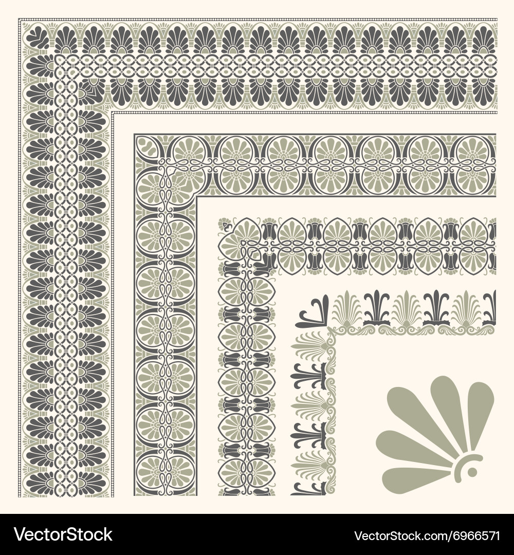Decorative seamless islamic ornamental border Vector Image