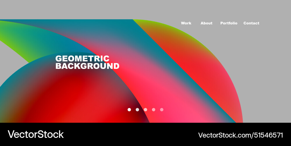 Dynamic flowing shapes concept design composition Vector Image