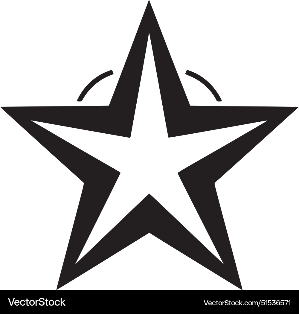 Star - minimalist and simple silhouette Royalty Free Vector
