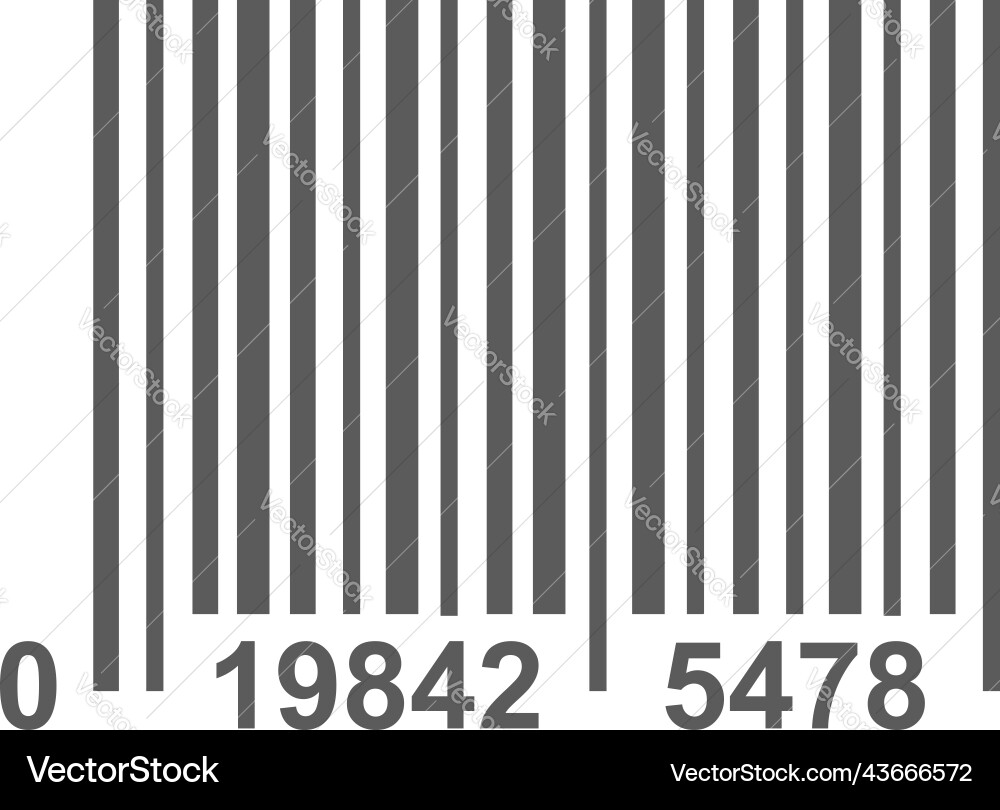 Barcode isolated scanning bar code outline icon Vector Image
