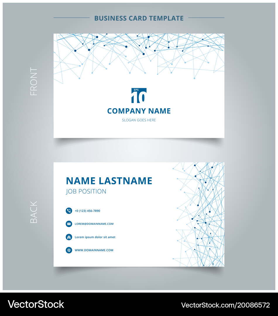 Creative business card and name template Vector Image
