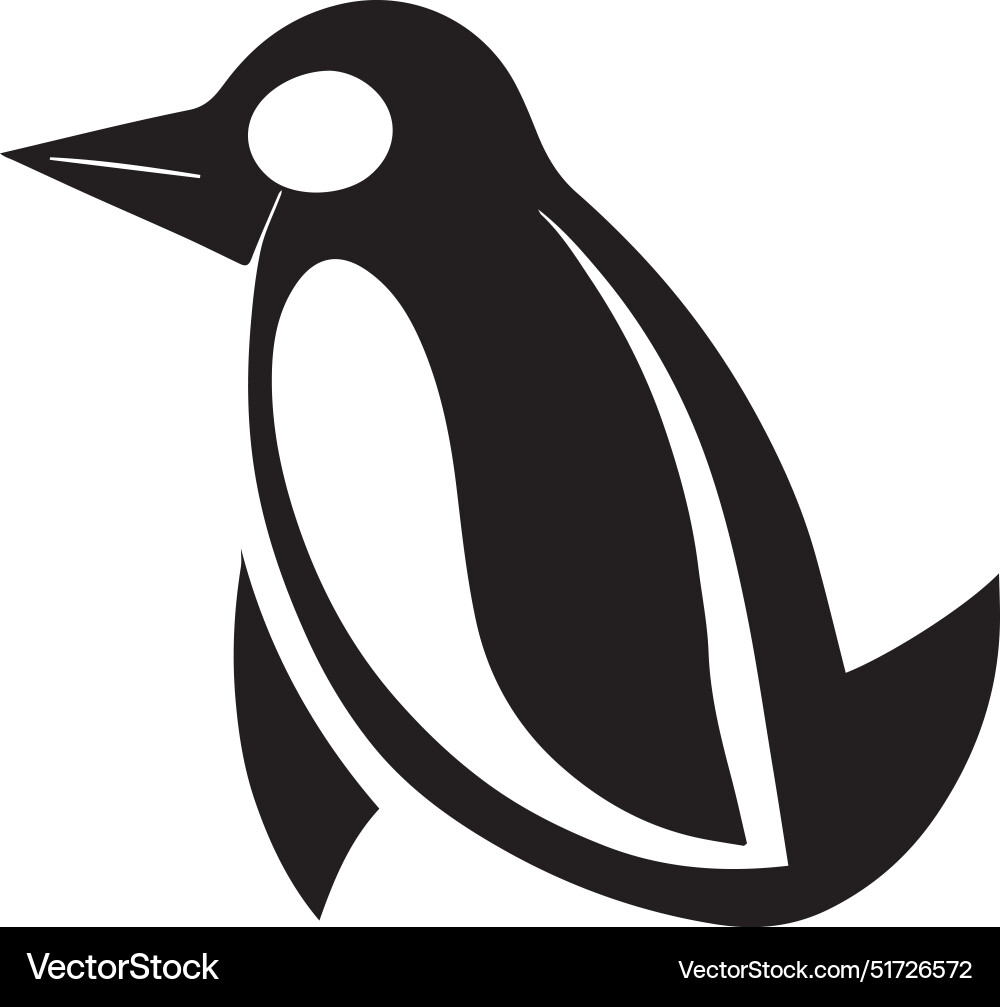 Penguin logo design Royalty Free Vector Image - VectorStock