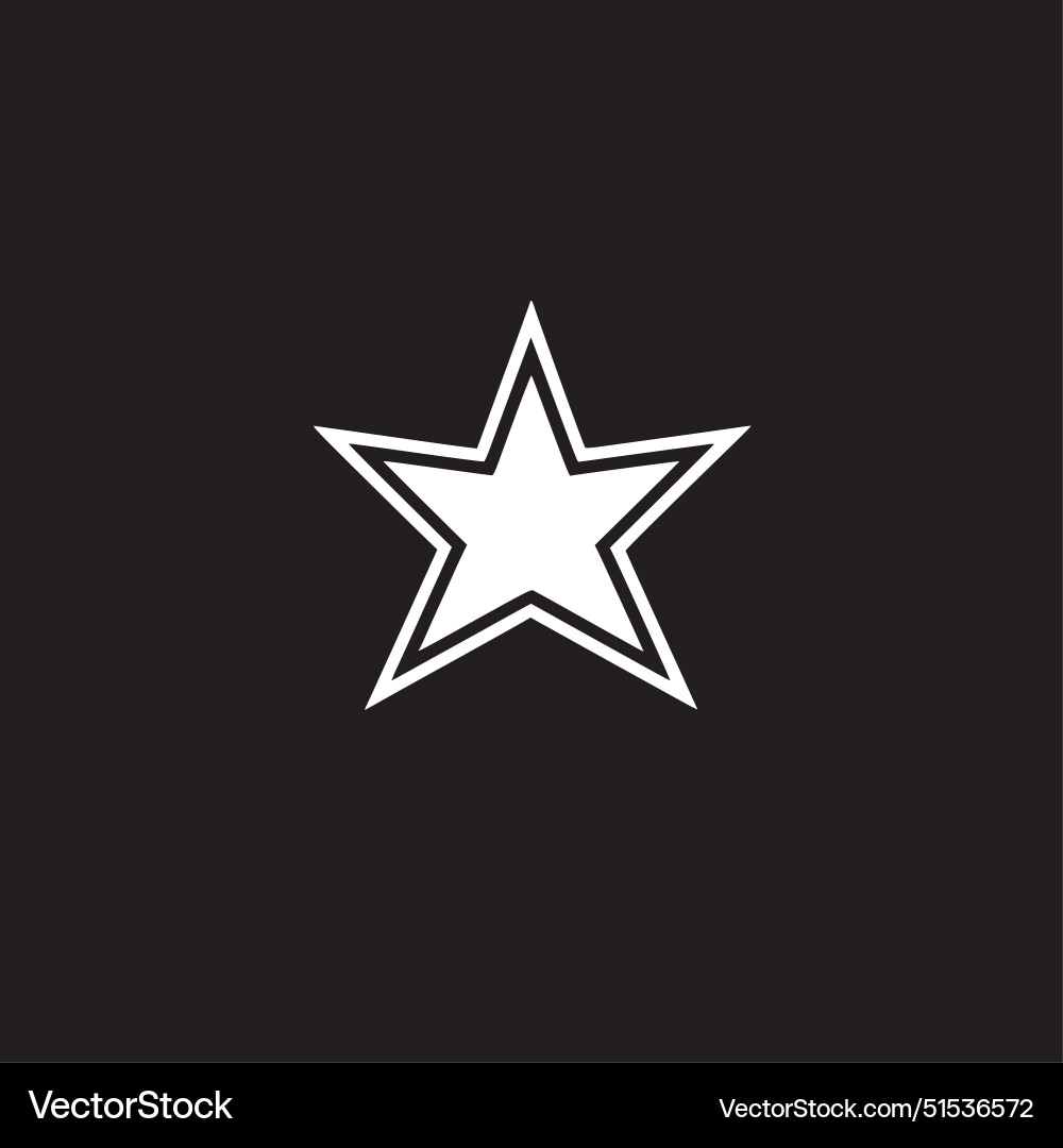 Star - minimalist and simple silhouette Royalty Free Vector
