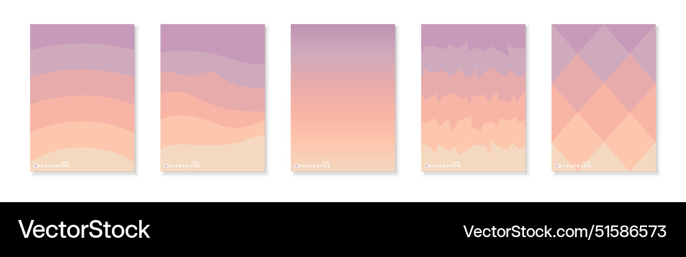 Collection of bright colorful abstract templates Vector Image