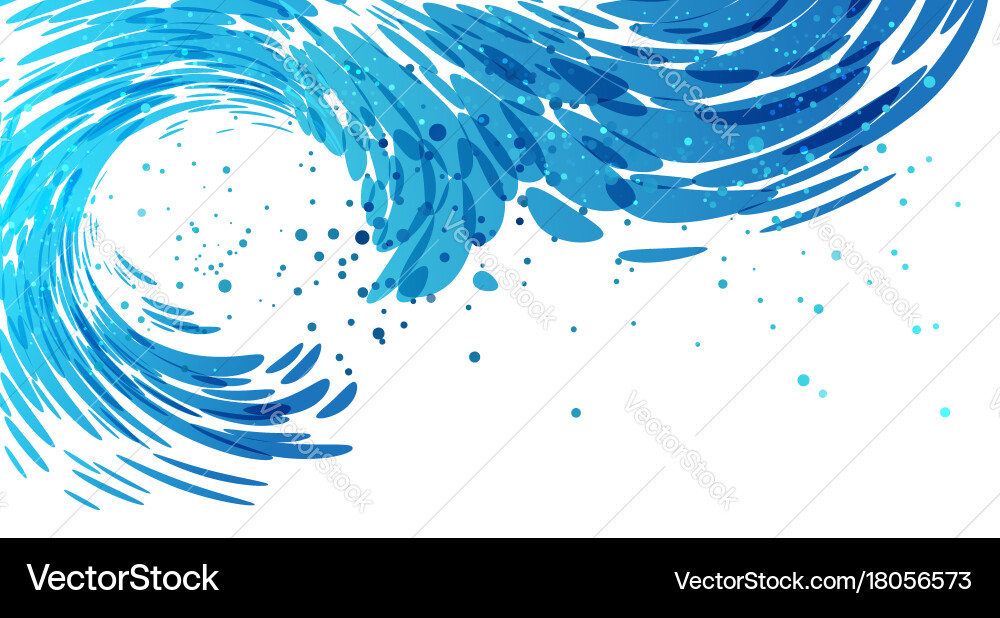 Splash wave background Royalty Free Vector Image