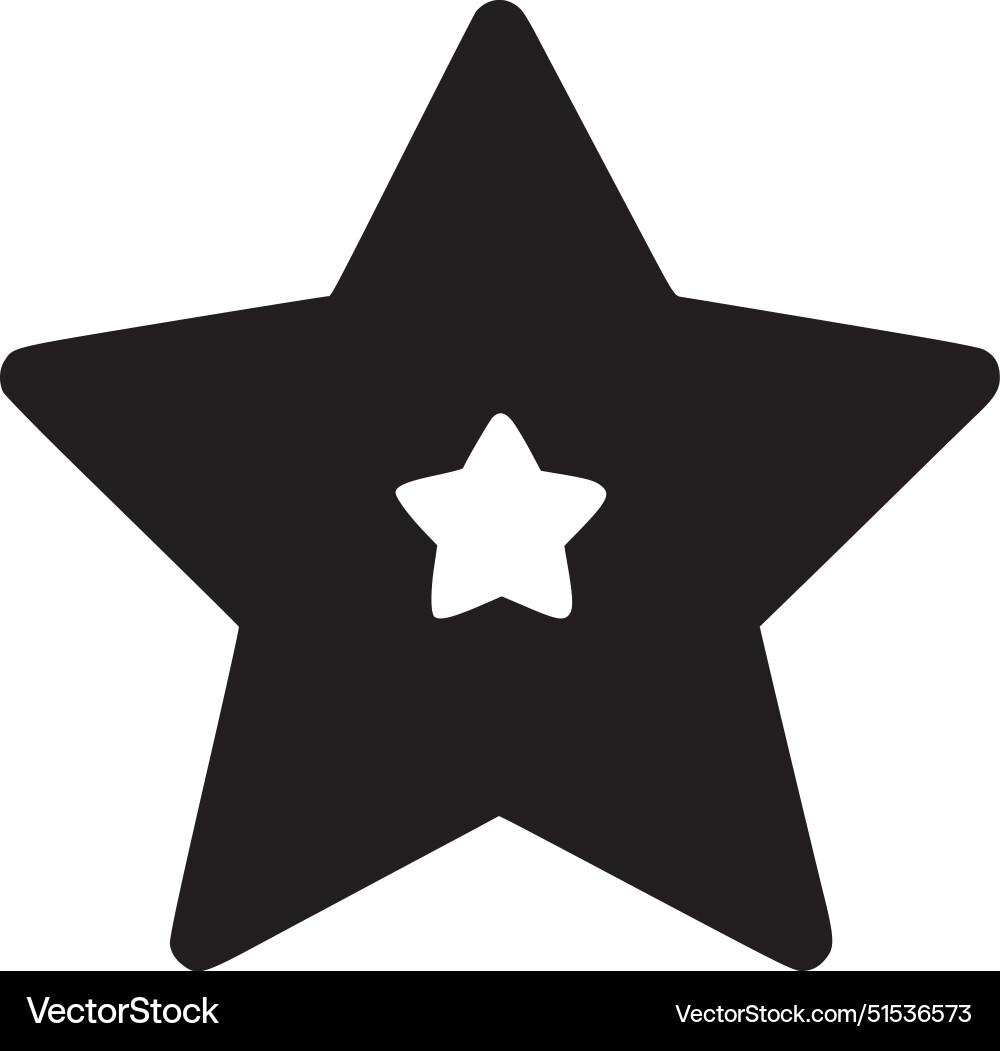Star - high quality logo - ideal for t-shirt Vector Image