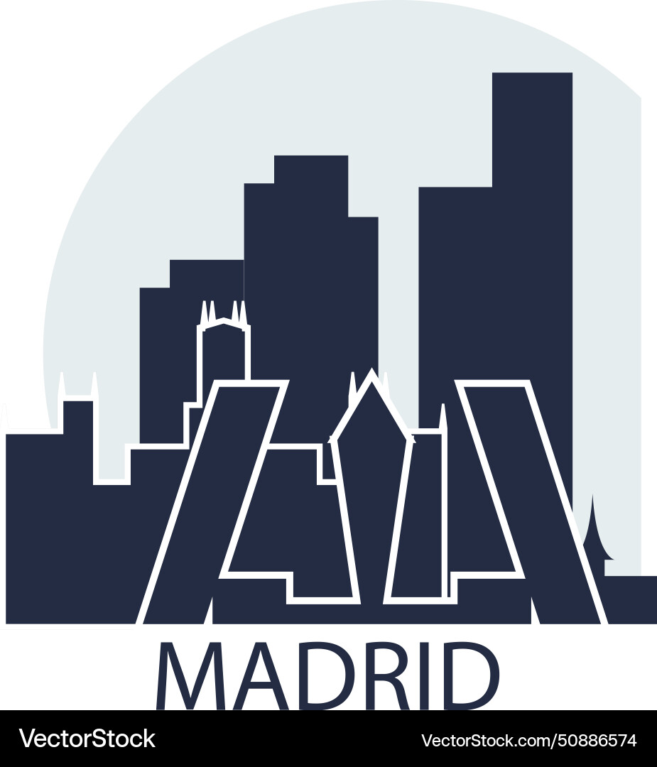 Madrid logo Royalty Free Vector Image - VectorStock
