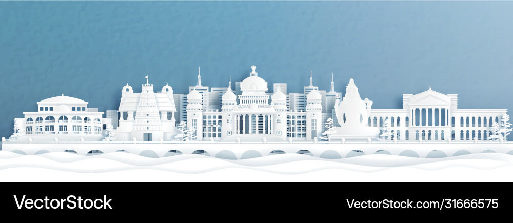 Bengaluru india landmark Royalty Free Vector Image