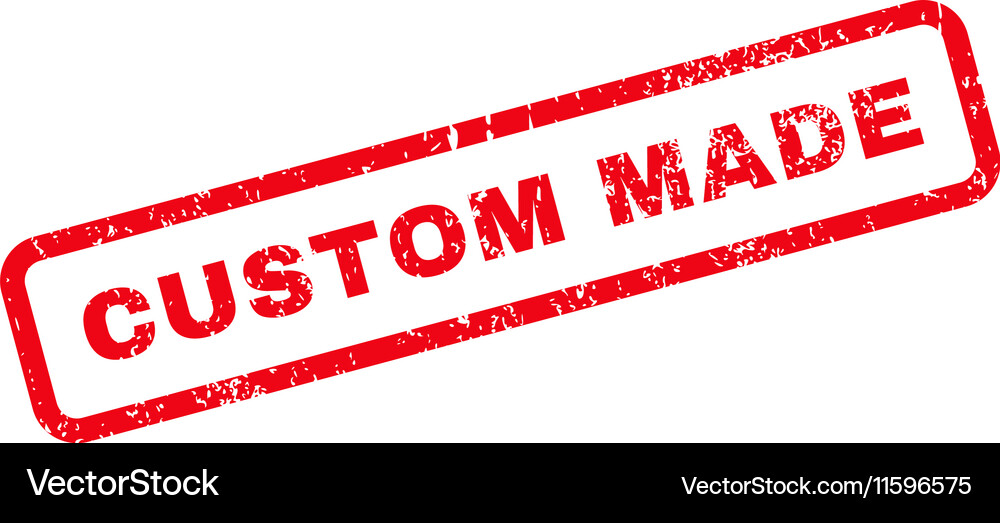 Custom made text rubber stamp Royalty Free Vector Image