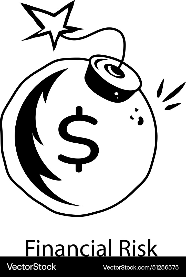 Financial risk Royalty Free Vector Image - VectorStock