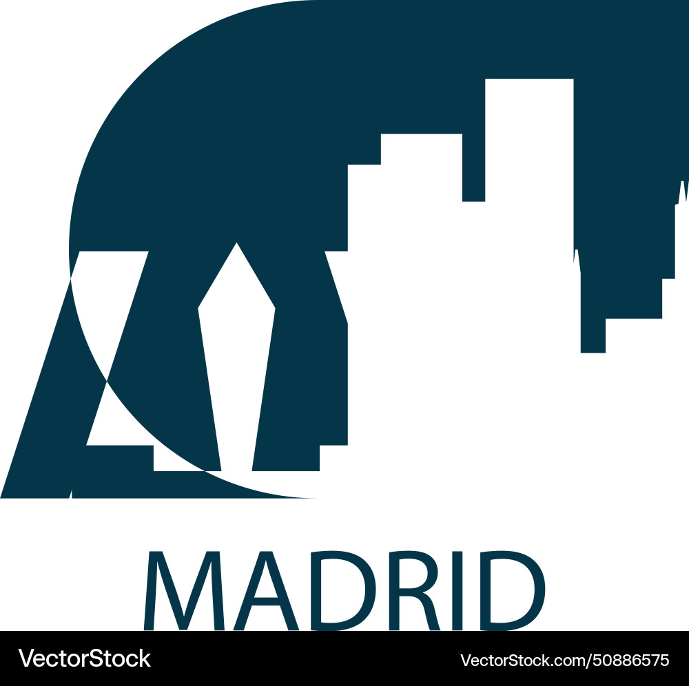 Madrid logo Royalty Free Vector Image - VectorStock
