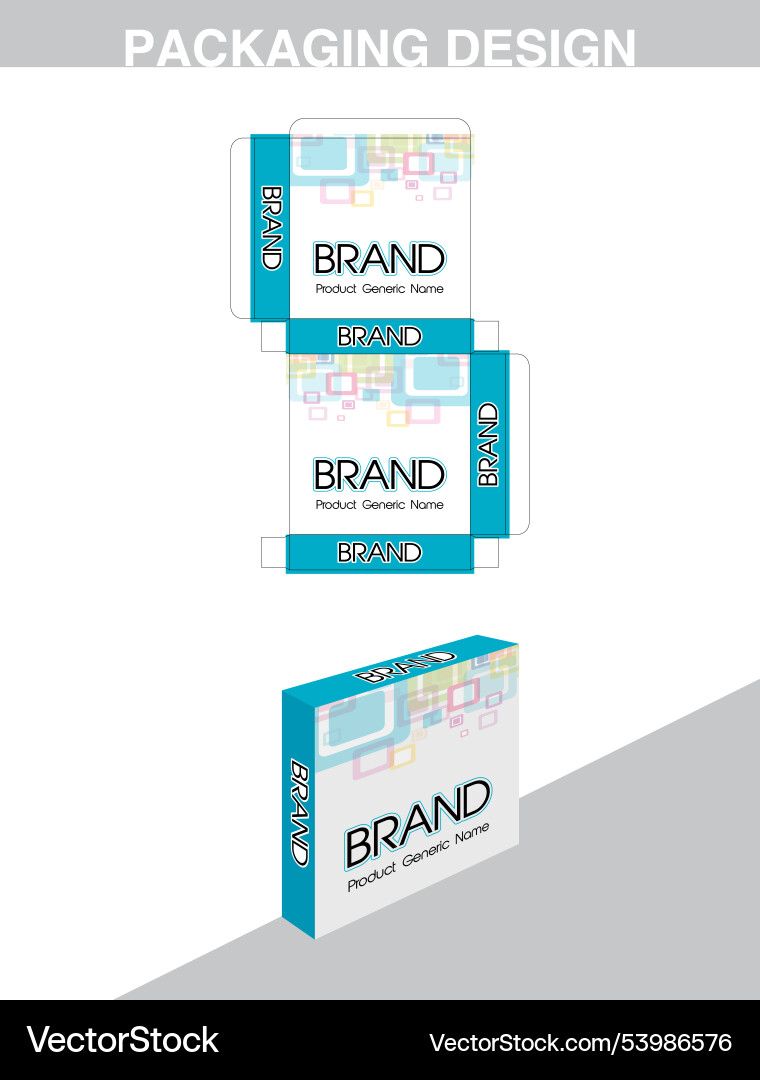 Air freshener block - condom packaging box design Vector Image
