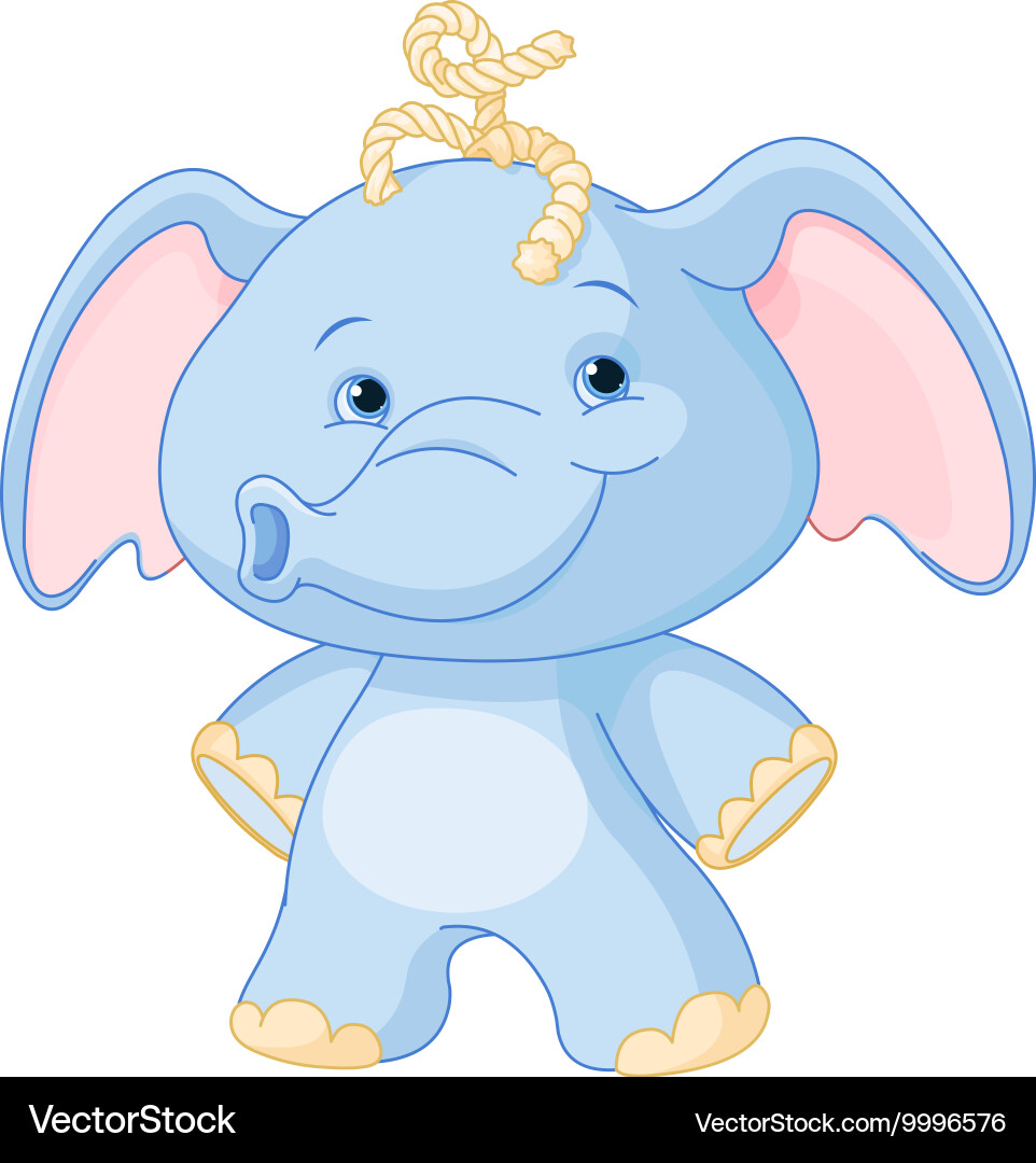 Baby elephant Royalty Free Vector Image - VectorStock