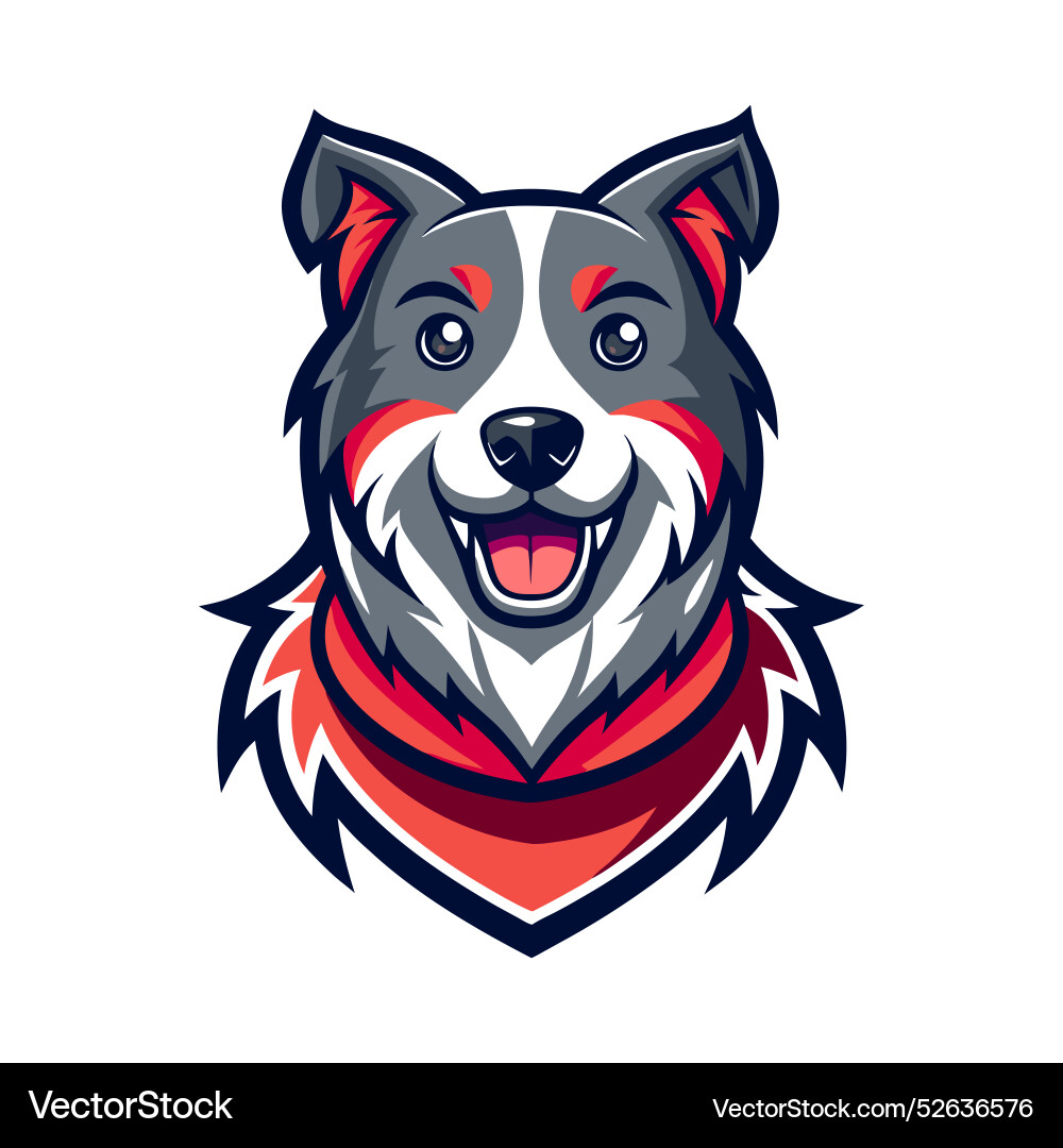 Dog logo design Royalty Free Vector Image - VectorStock