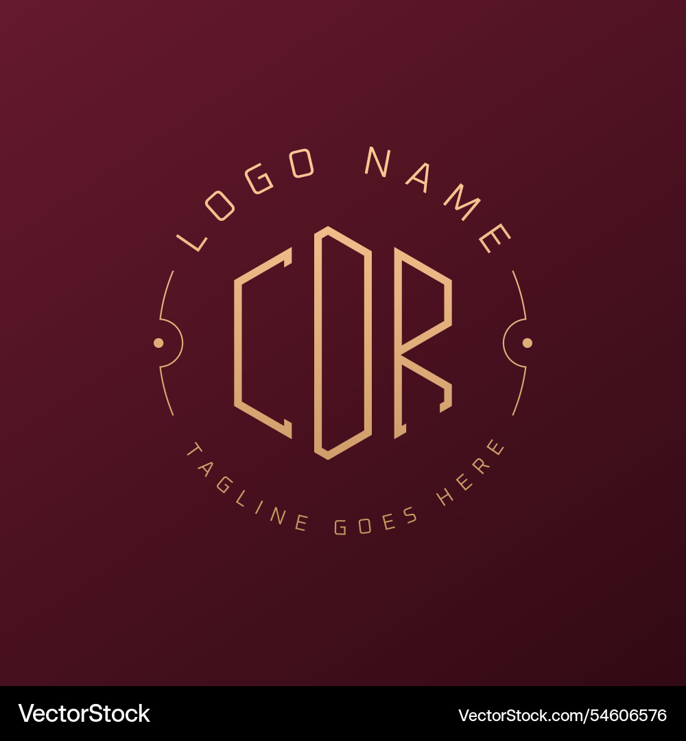 Luxury cdr logo design elegant letter Royalty Free Vector