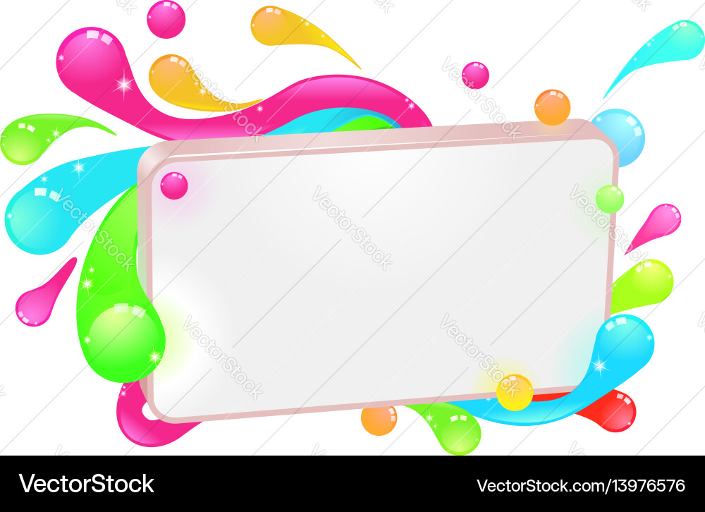 Modern funky colorful sign Royalty Free Vector Image