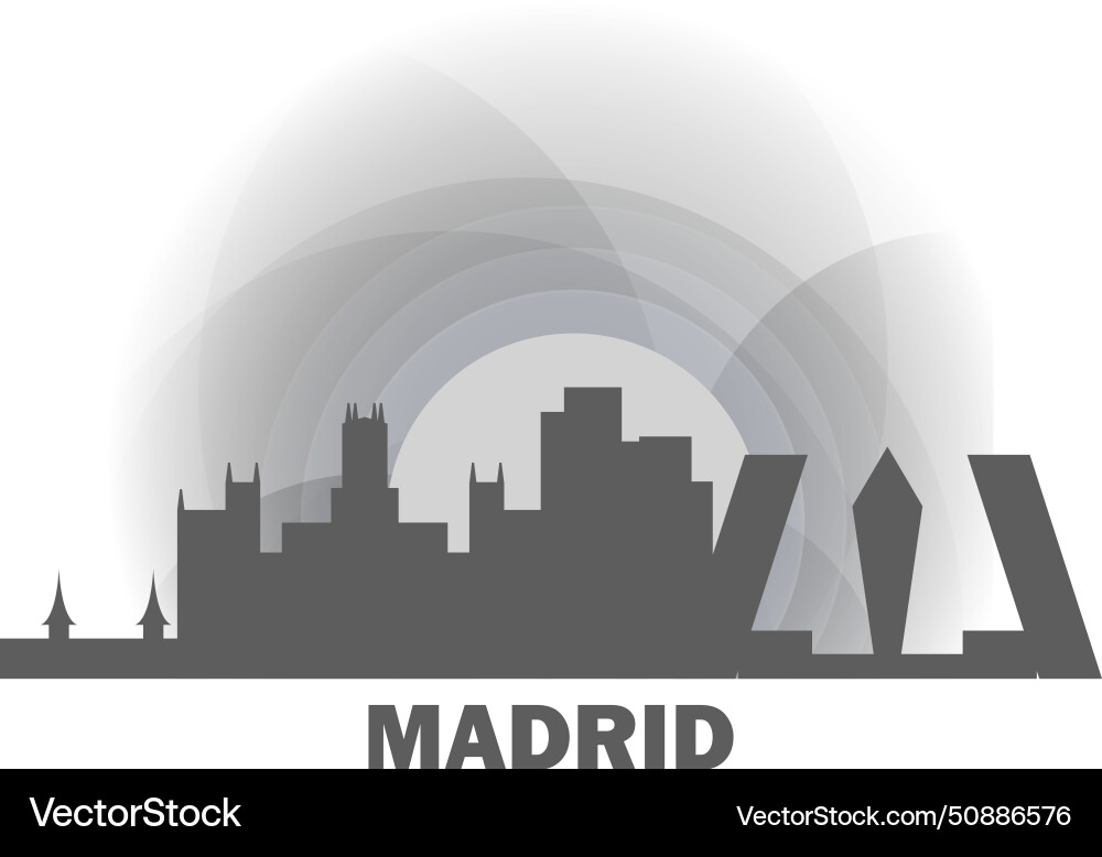 Spain madrid Royalty Free Vector Image - VectorStock