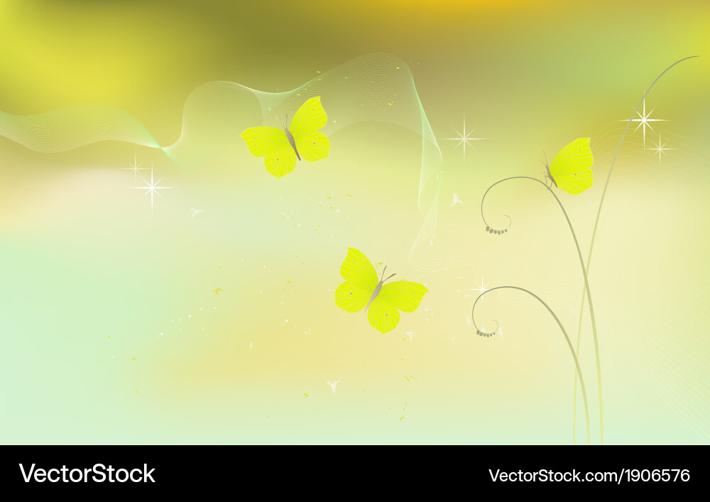 Wallpaper - background with a butterfly Royalty Free Vector