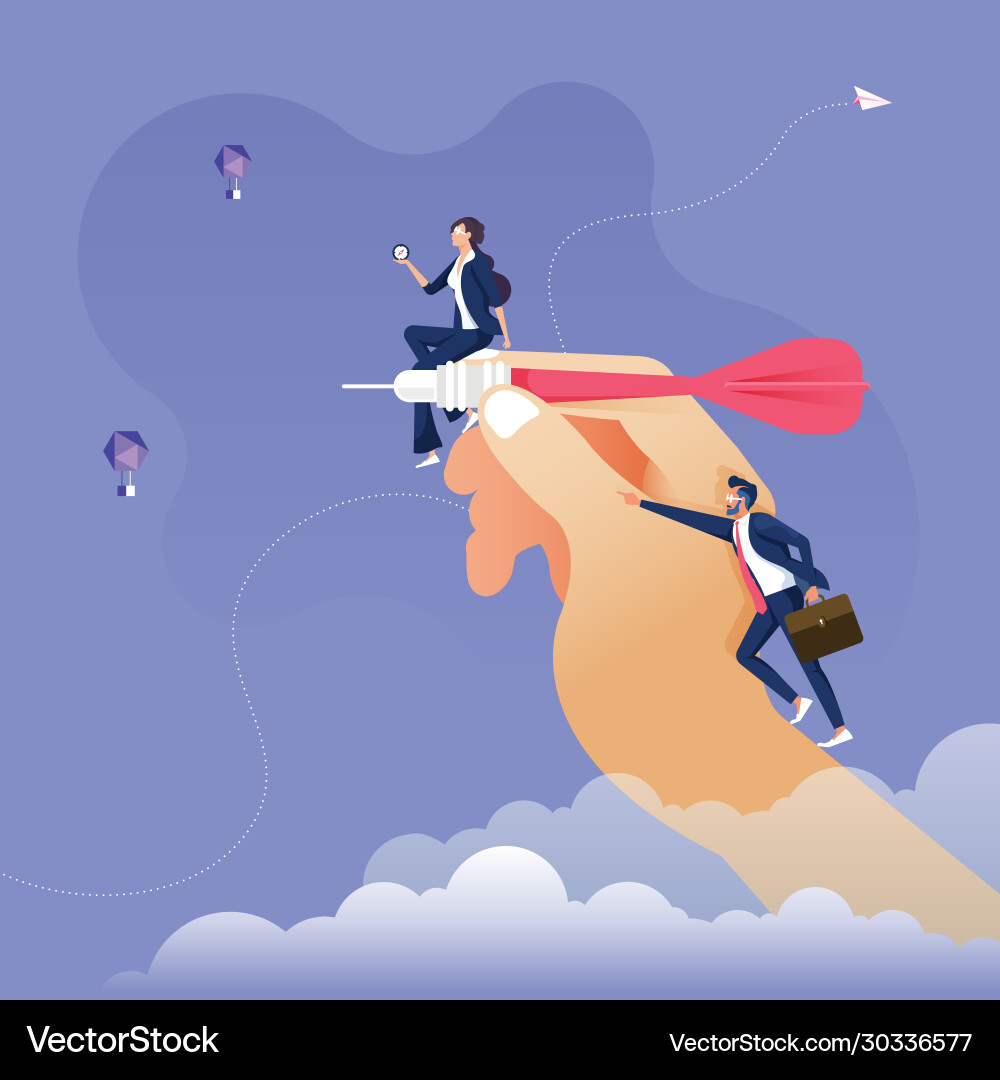 Business direction concept Royalty Free Vector Image