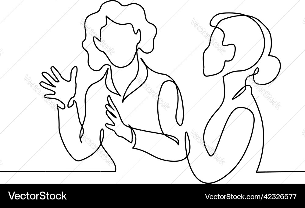 Group of people discuss ideas Royalty Free Vector Image
