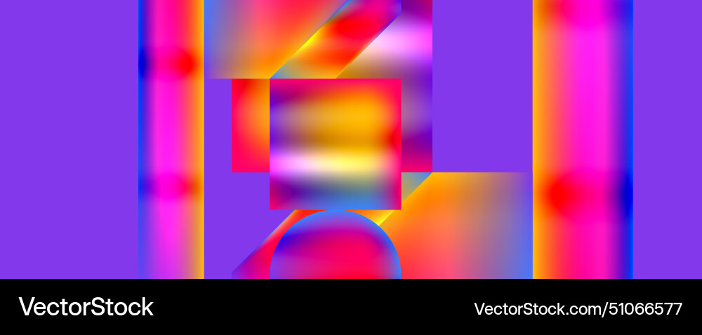 Vivid colorful geometric pattern on purple Vector Image