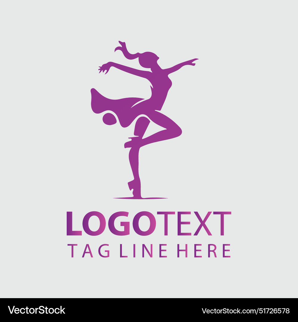 Dancing logo Royalty Free Vector Image - VectorStock